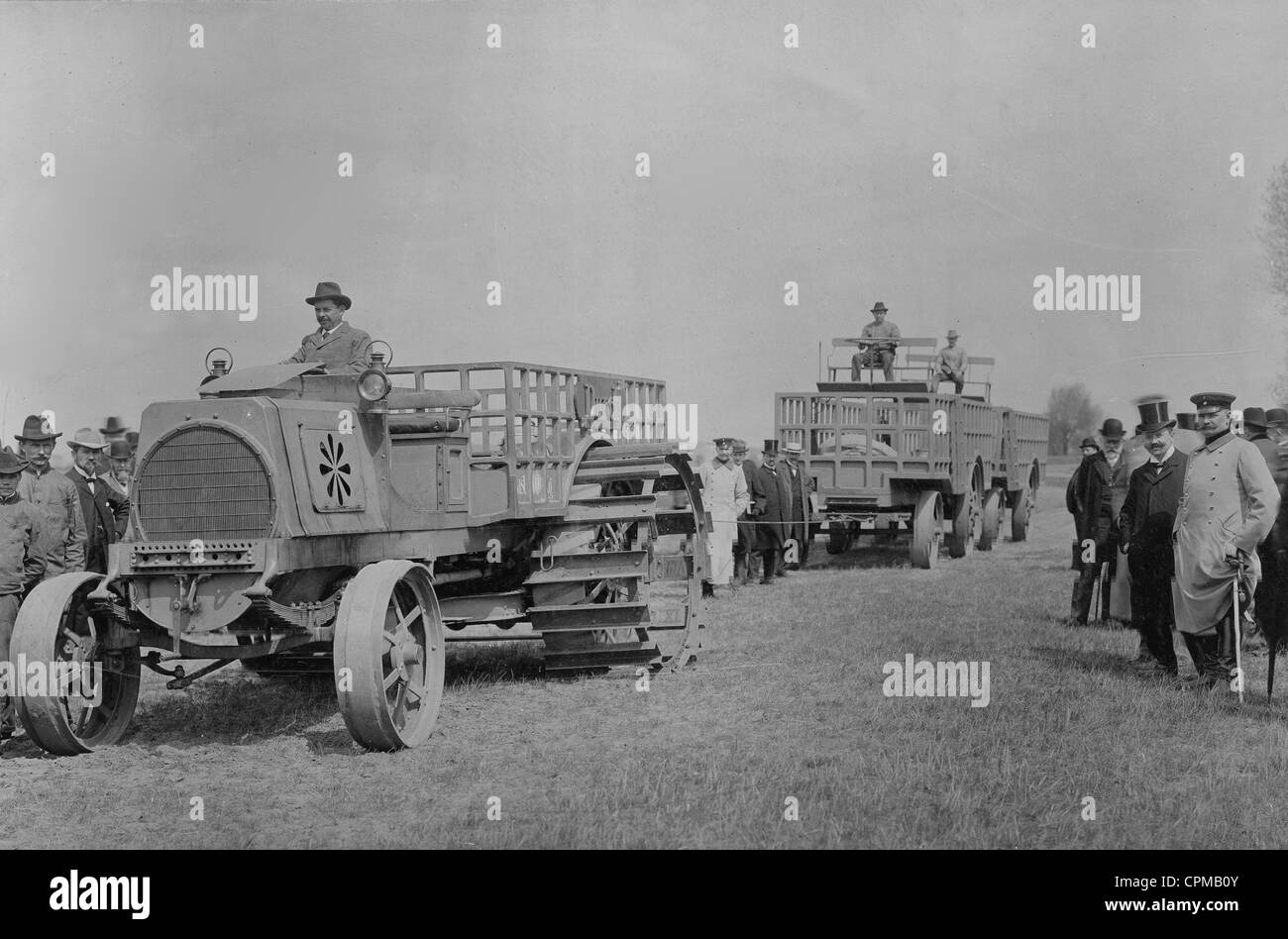 Presentation of a truck design in Berlin, 1903 Stock Photo - Alamy