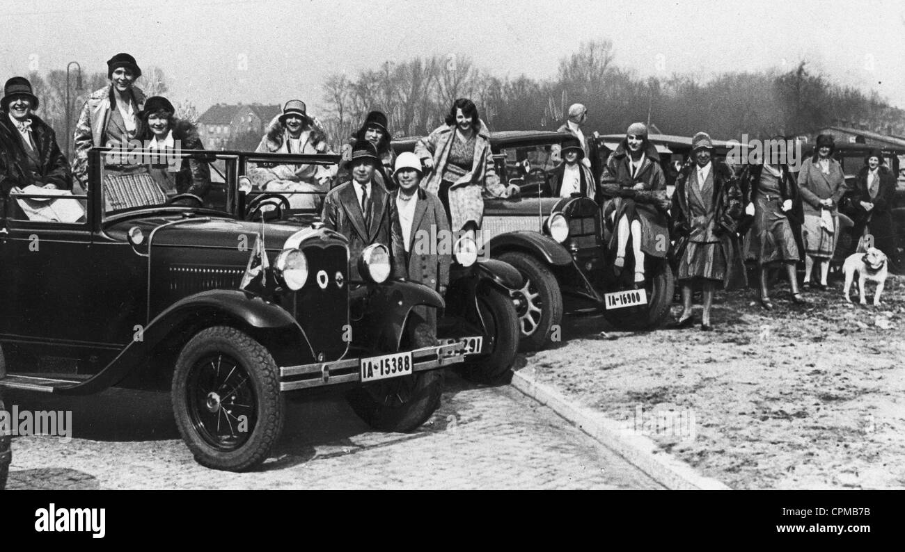 Members of the Ladies Automobile Club in Berlin, 1930 Stock Photo - Alamy