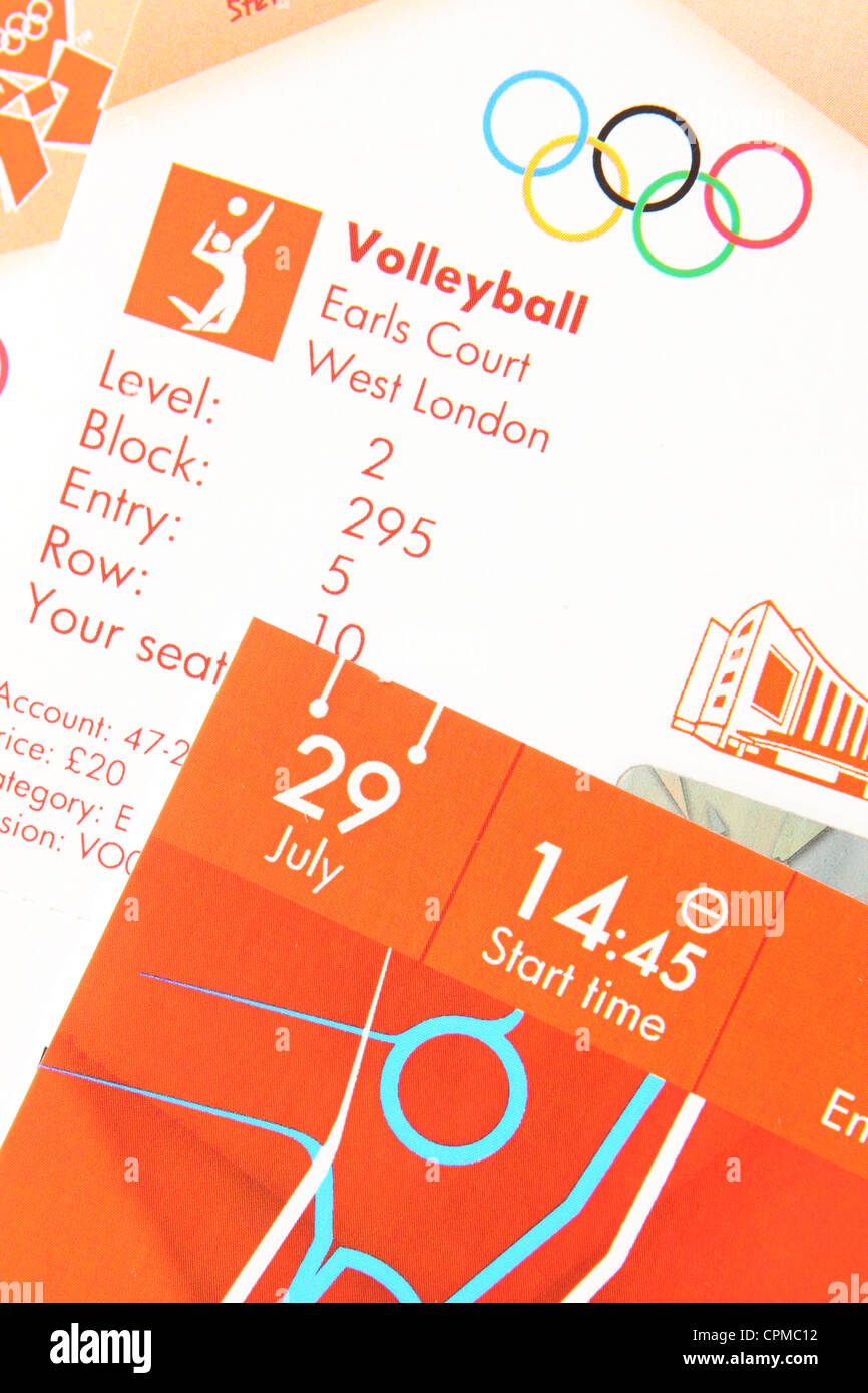 Olympics volleyball ticket hi-res stock photography and images - Alamy
