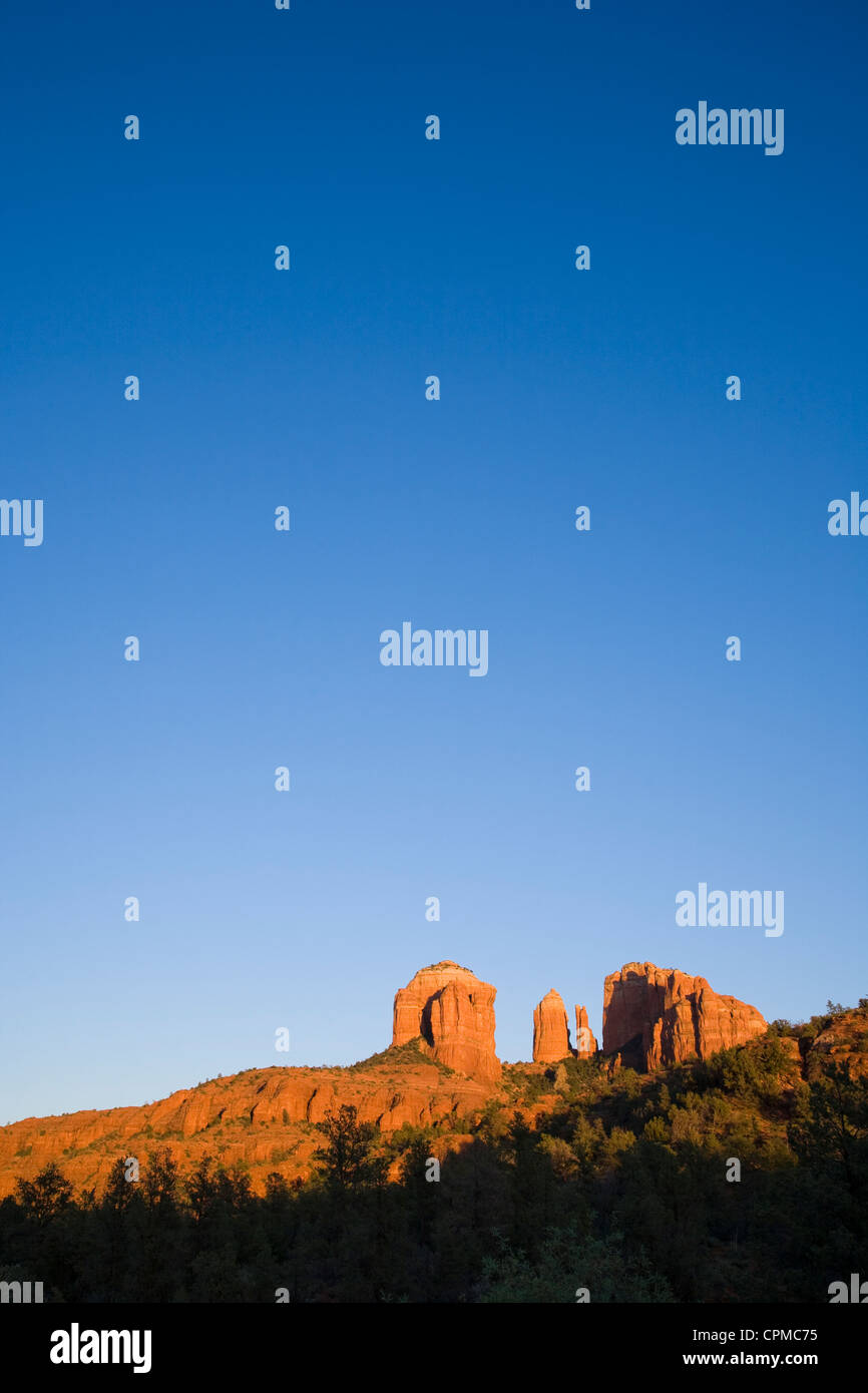 Sunset on Cathedral Rock. Sedona, Arizona Stock Photo - Alamy