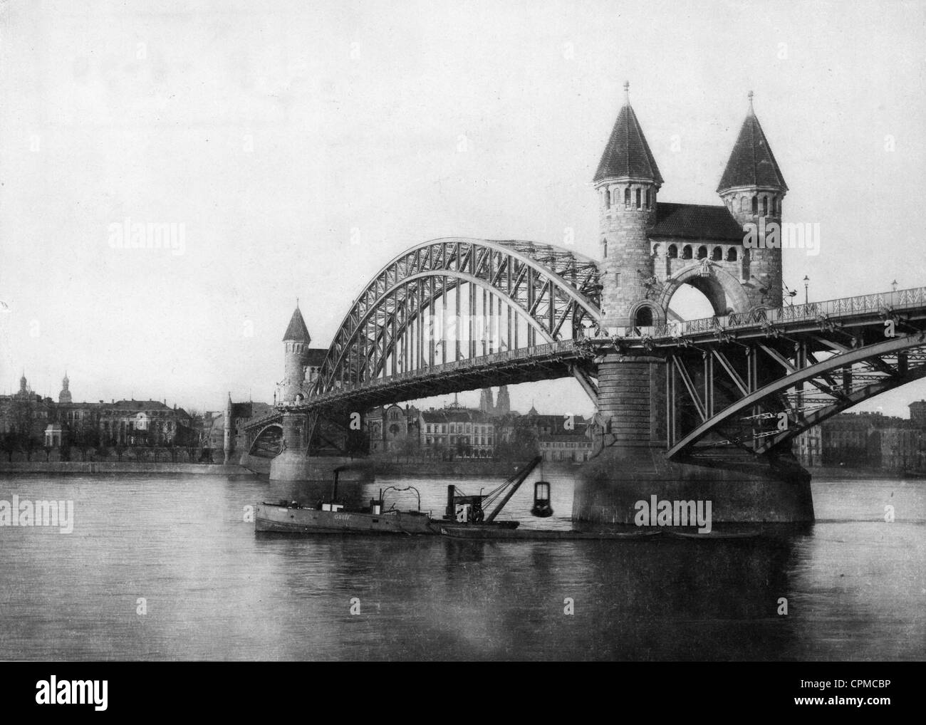Bridge over the Rhine in Bonn, 1900 Stock Photo - Alamy