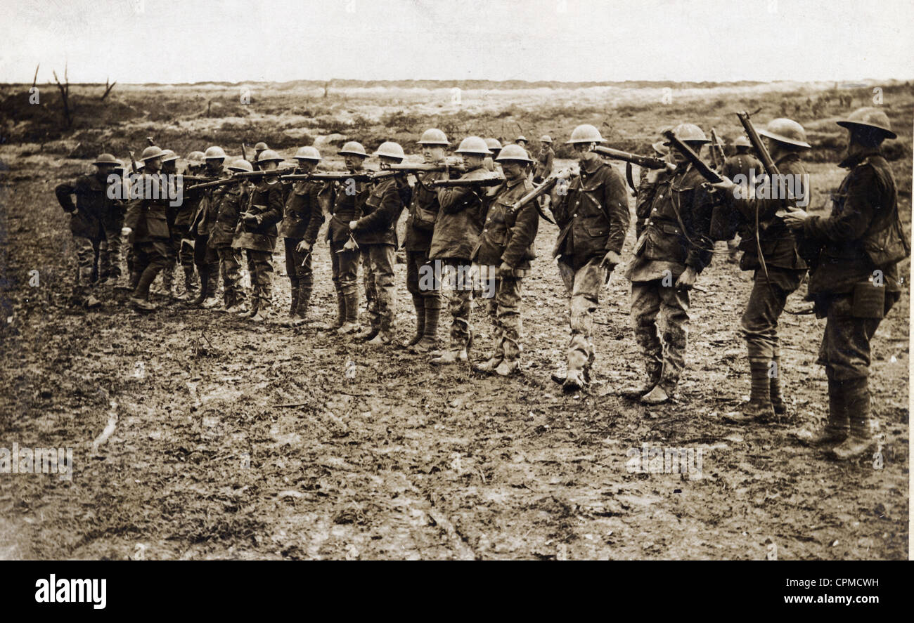 British soldiers in Flanders, 1917 Stock Photo - Alamy