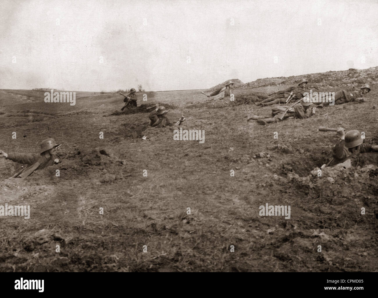 German shock troops during the Double Battle on the Aisne and in the ...