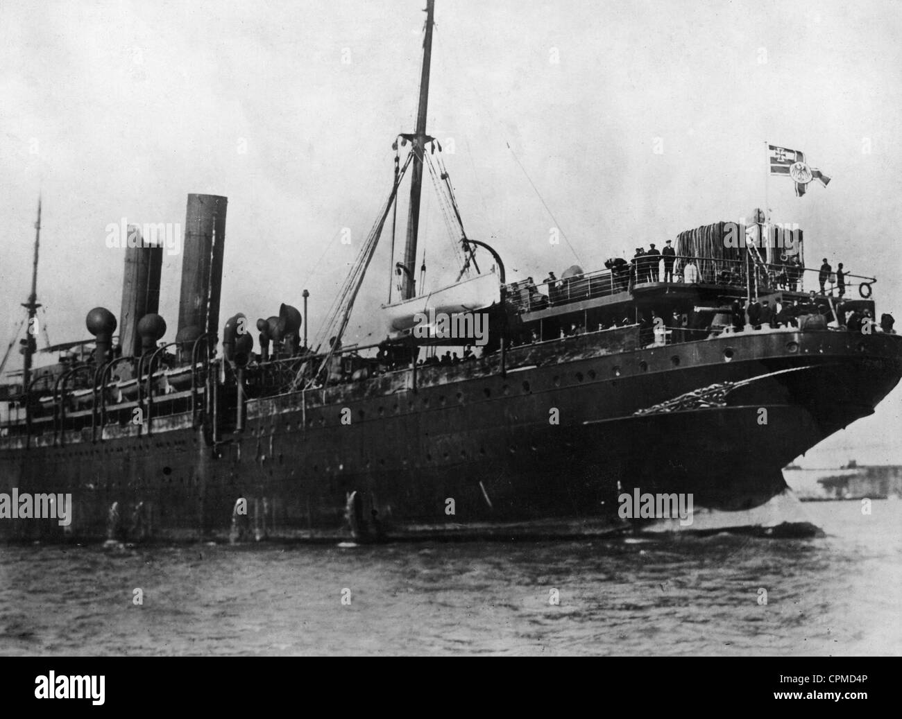 The auxiliary cruiser 'Prinz Eitel Friedrich', 1914 Stock Photo - Alamy