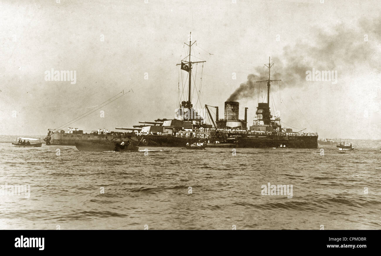 The German cruiser 'Goeben', 1915 Stock Photo - Alamy