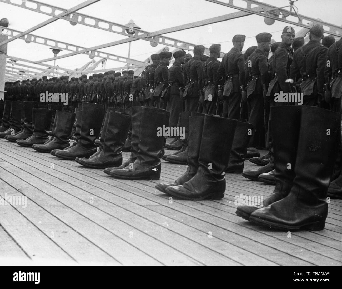 Soldiers of the Condor Legion upon arrival in Hamburg, 1939 Stock Photo ...