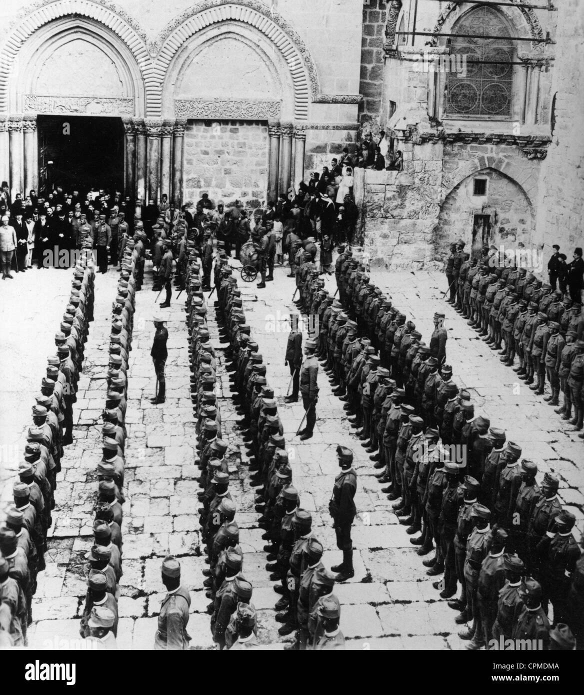 Austrian soldiers in Jerusalem during the First World War, 1916 Stock ...