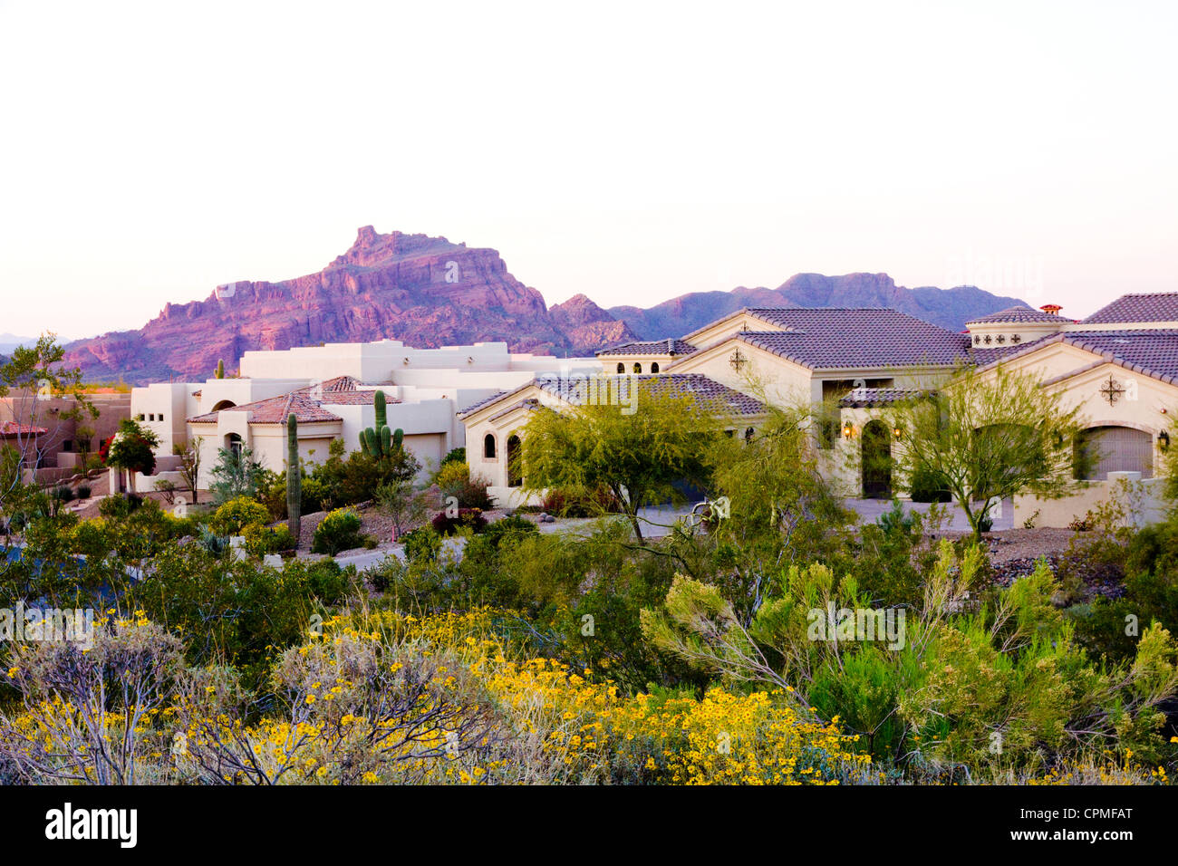 Mesa's upscale Las Sendas neighborhood nestled in desert splendor at ...