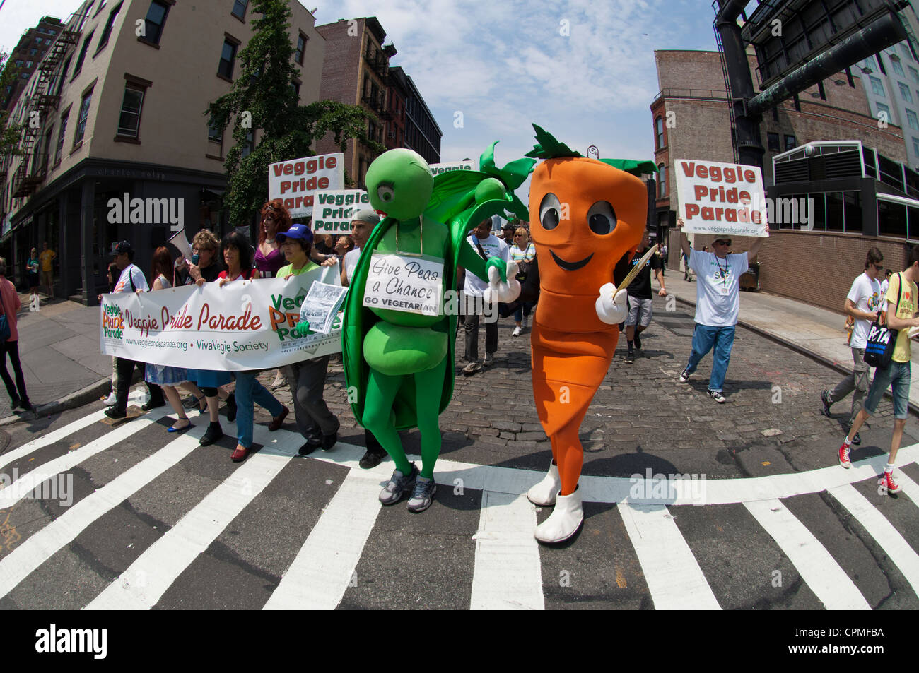 Fifth Annual Veggie Pride Parade in America in New York Stock Photo - Alamy