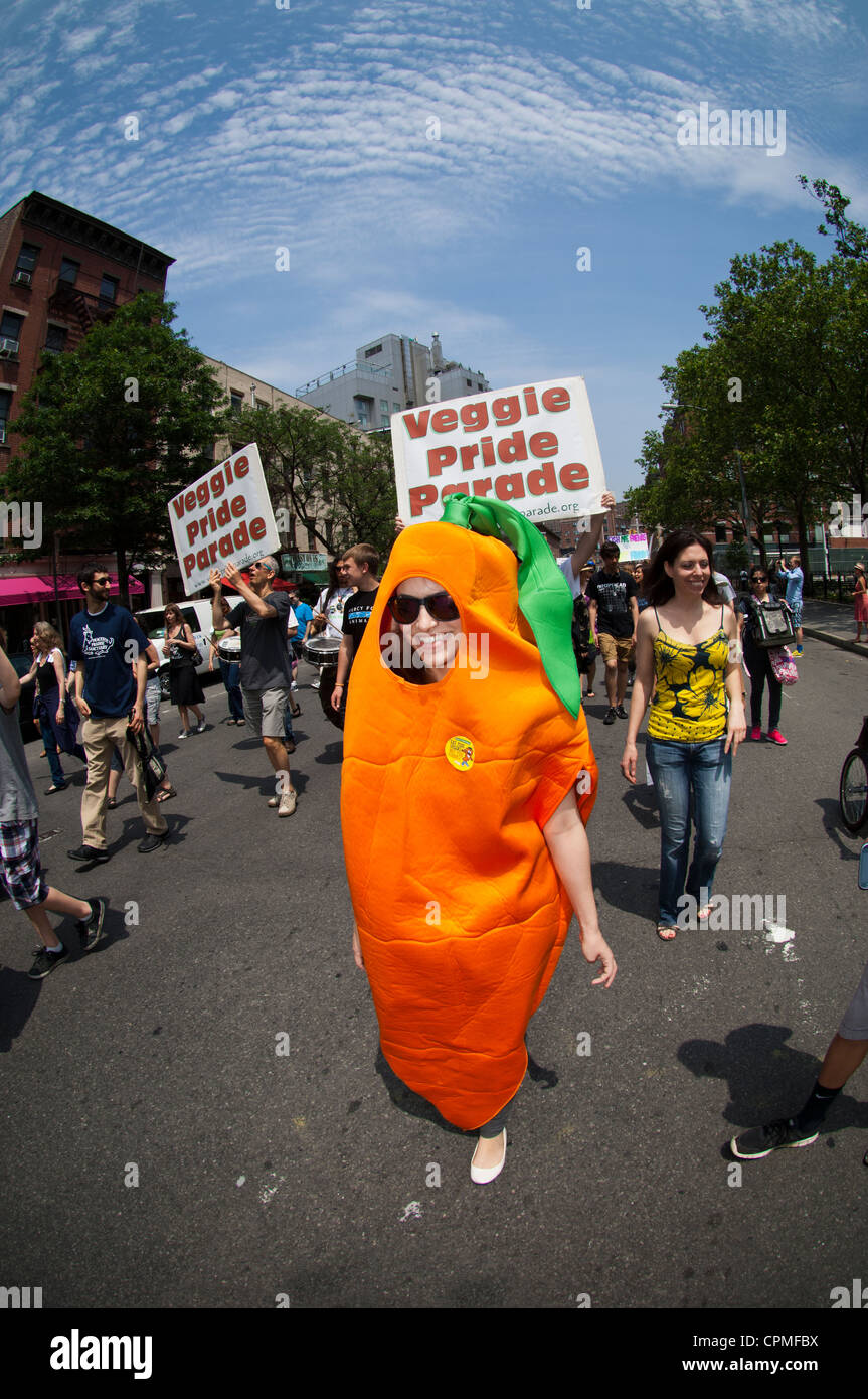 Fifth Annual Veggie Pride Parade in America in New York Stock Photo - Alamy