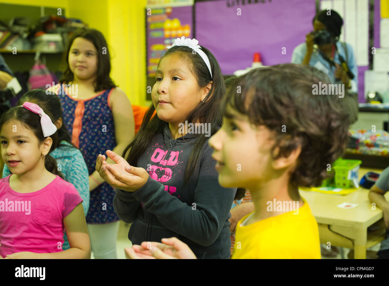 First and second grade Arabic class in New York Stock Photo - Alamy