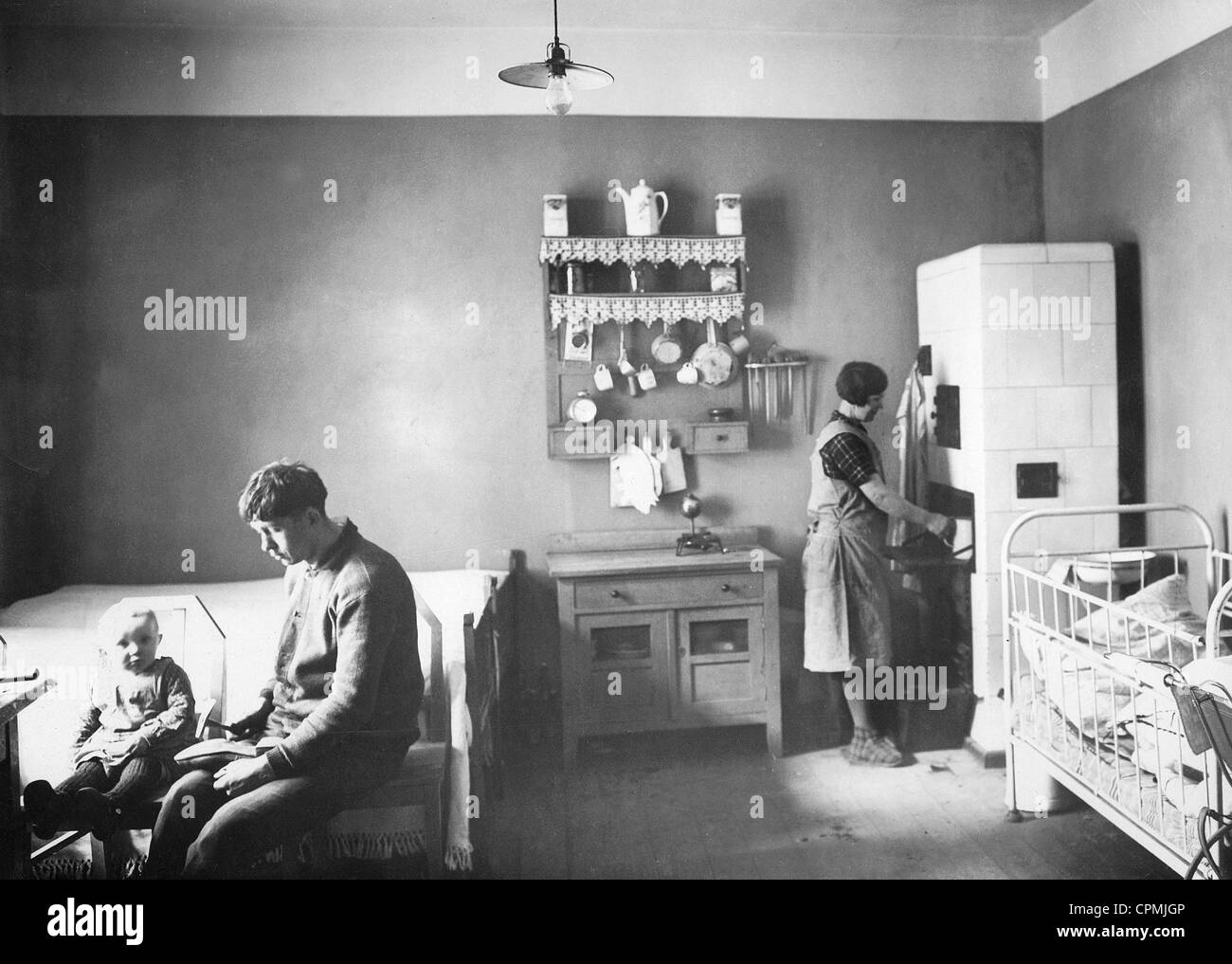 Living room working class family berlin hi-res stock photography and ...