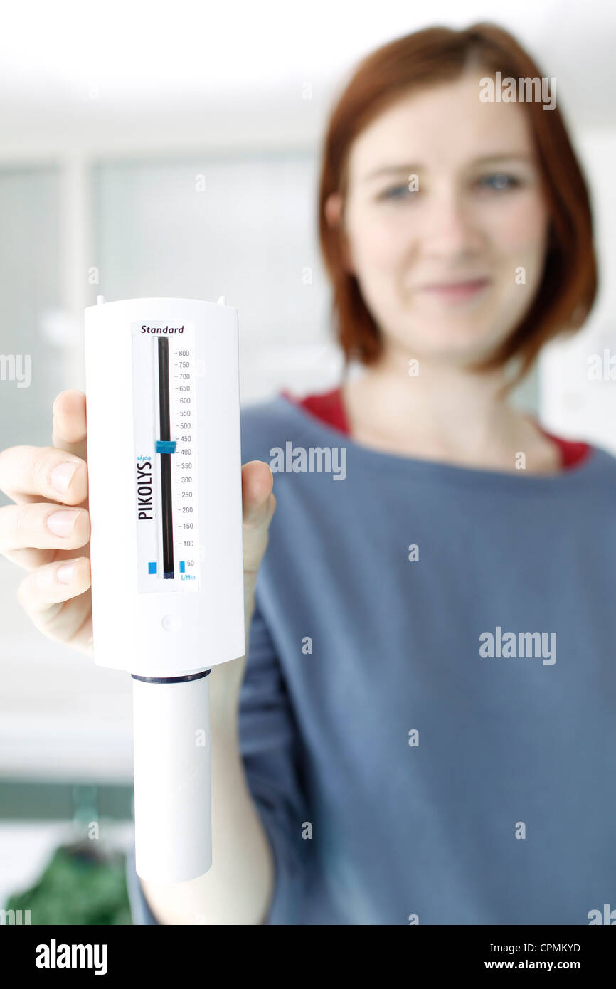 Spirometry in a woman hi-res stock photography and images - Alamy