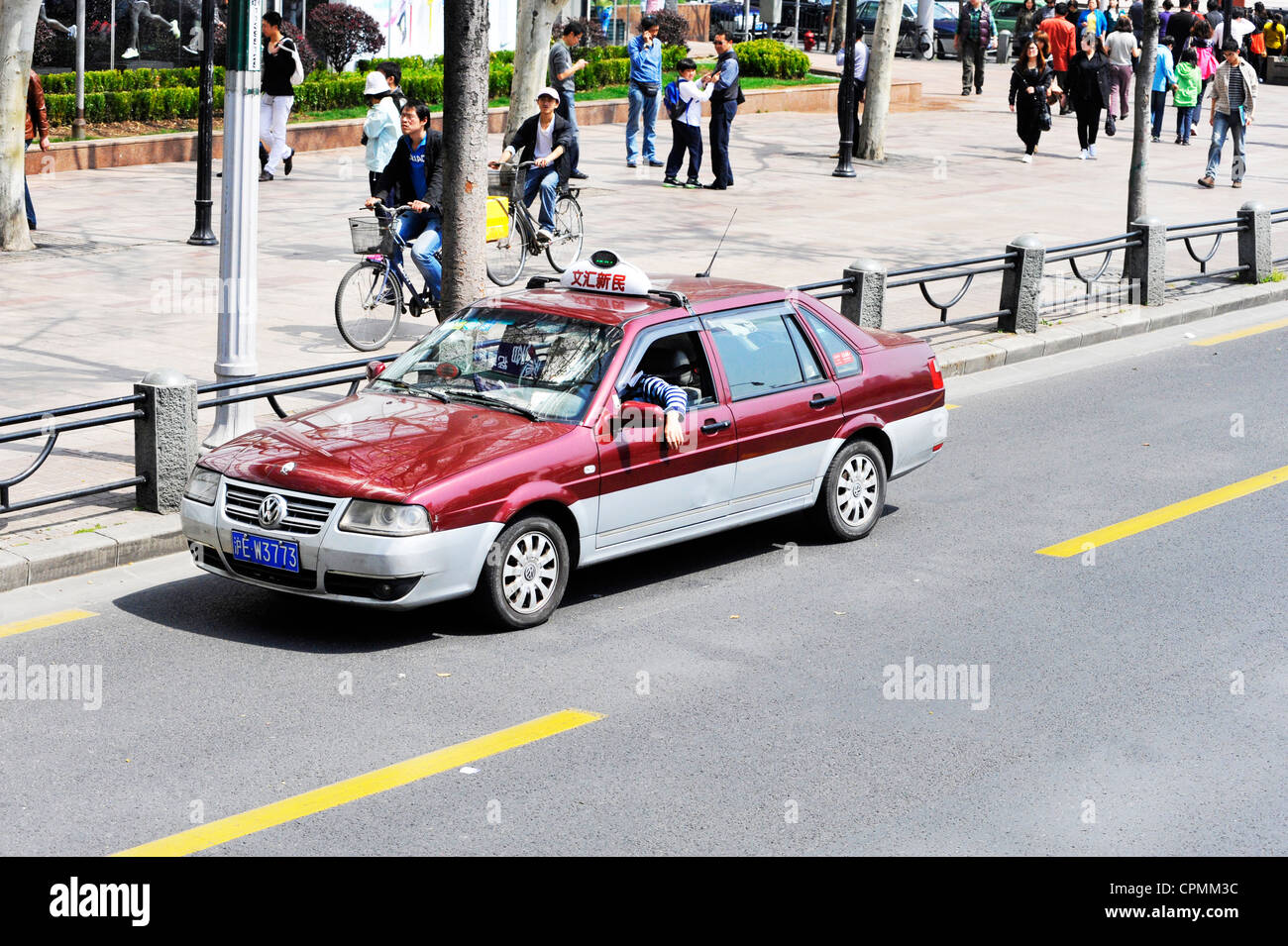 A Shanghai taxi Stock Photo - Alamy