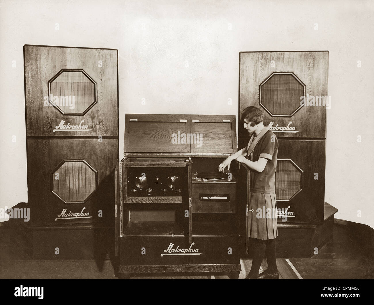 Sound film machine, 1929 Stock Photo - Alamy