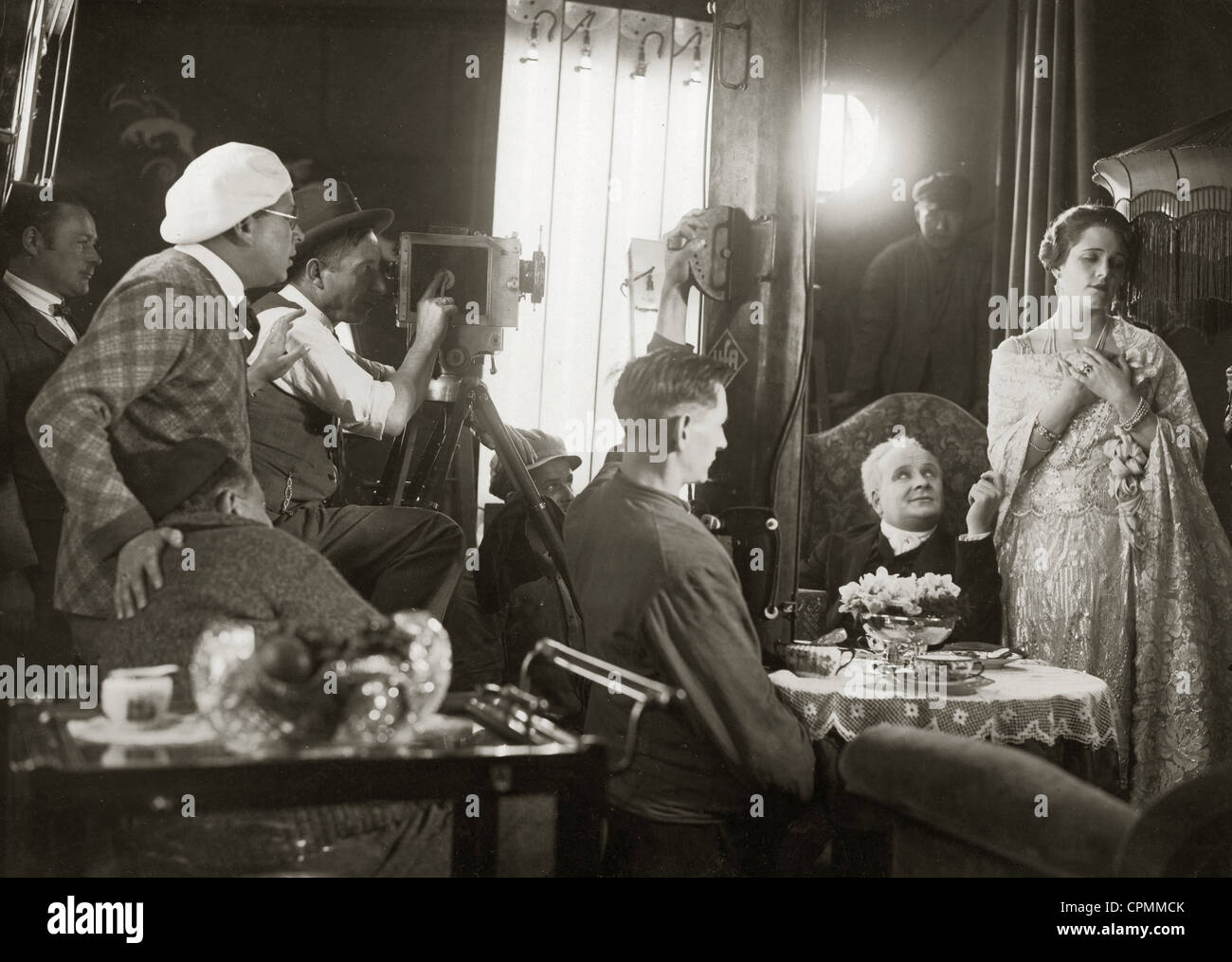 Studio shots in the UFA studios in Berlin with Olga Chekhova Stock ...