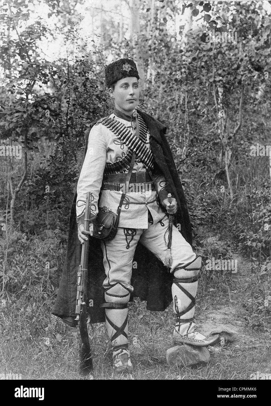 Female noncommissioned officer in a Macedonian partisan unit, 1908 ...