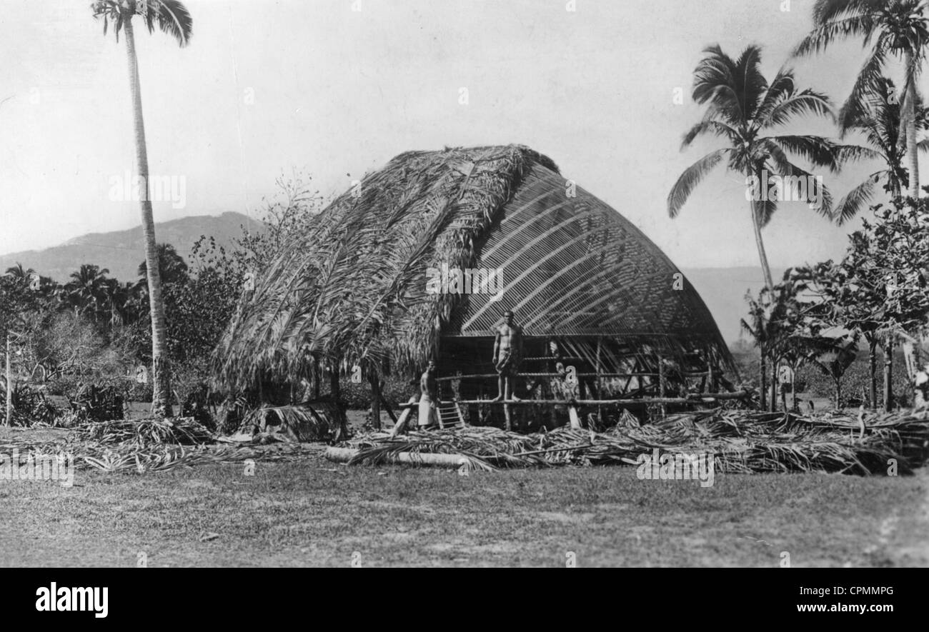 Building of a house in Samoa Stock Photo - Alamy