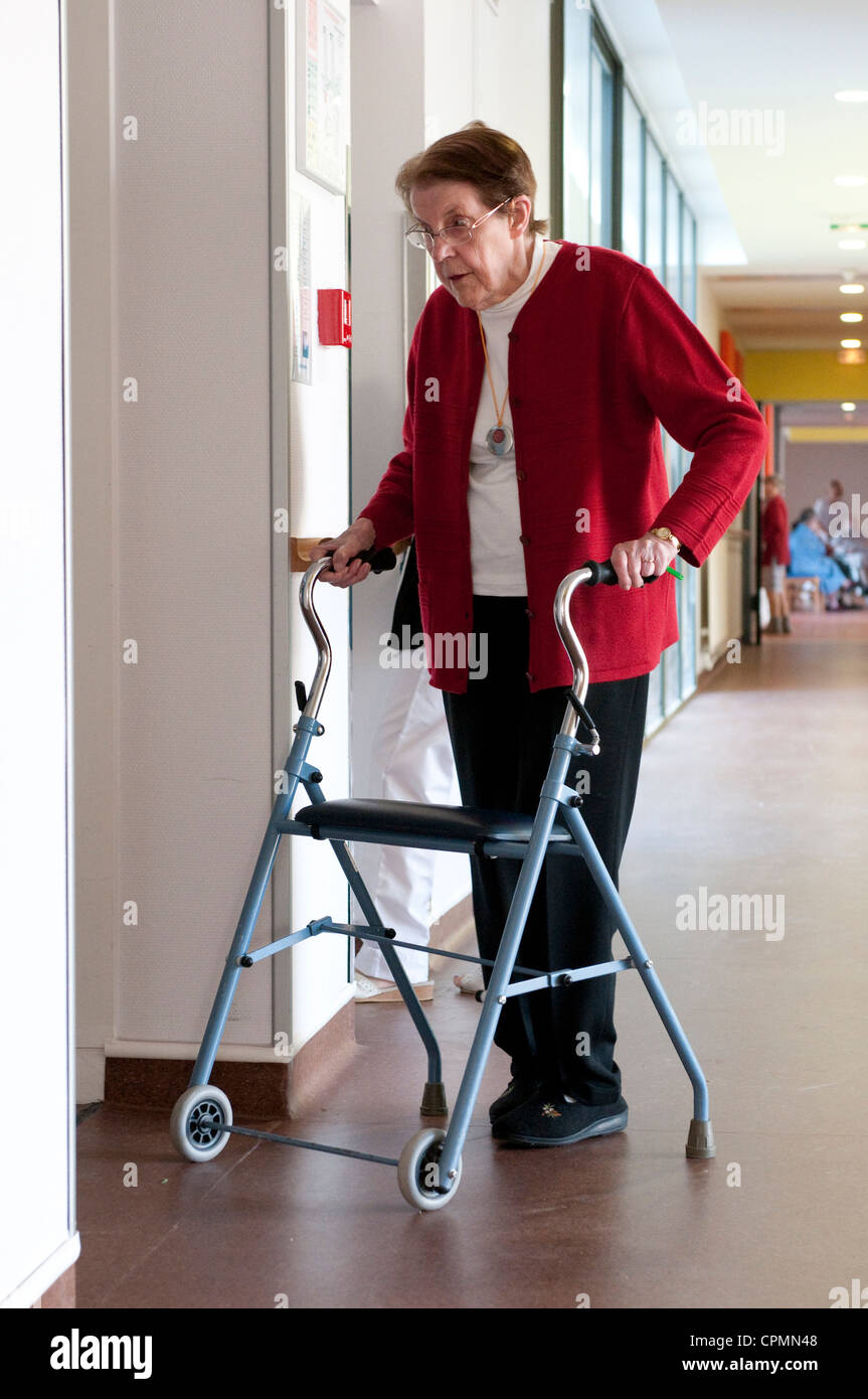 WALKER FOR ELDERLY PERSON Stock Photo - Alamy