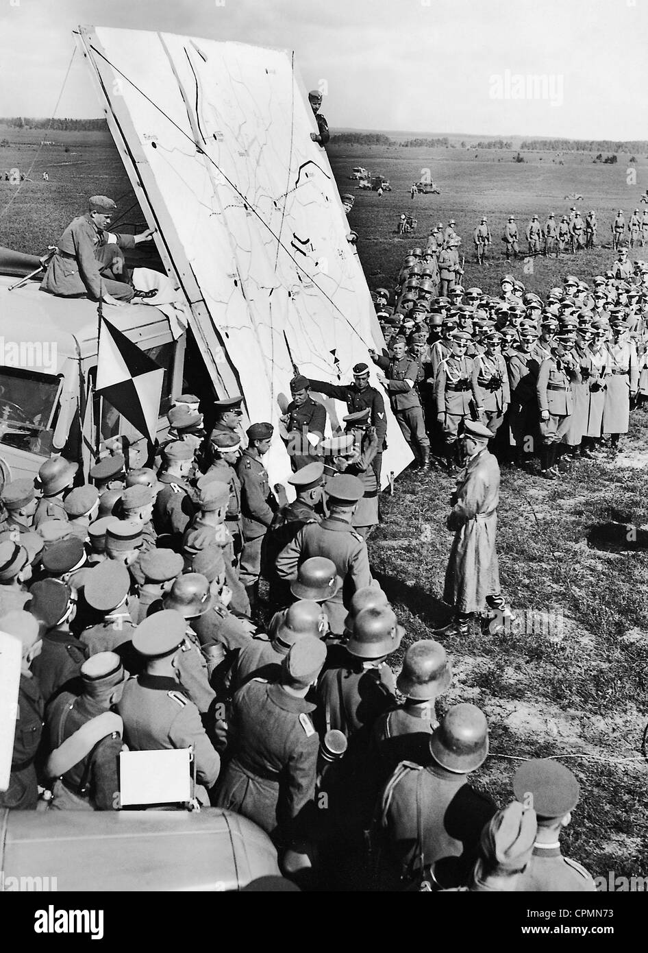 Hitler with map hi-res stock photography and images - Alamy