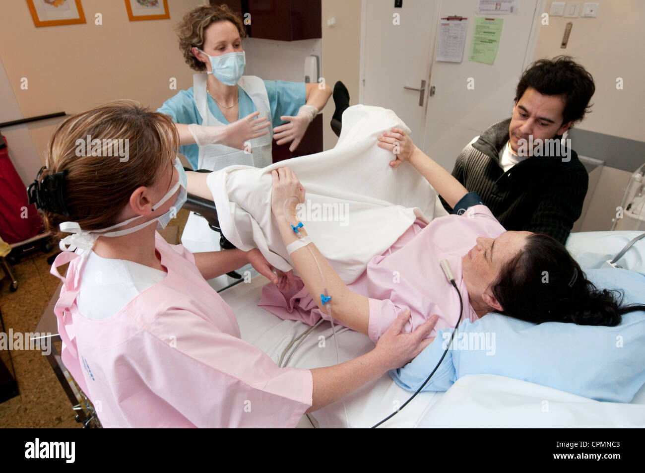 PREPARING FOR DELIVERY Stock Photo - Alamy