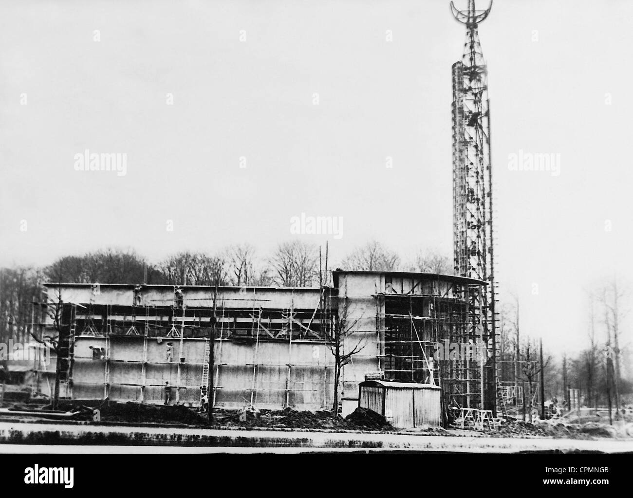 Shell of the Paris pavilion just before the World Exhibition in ...