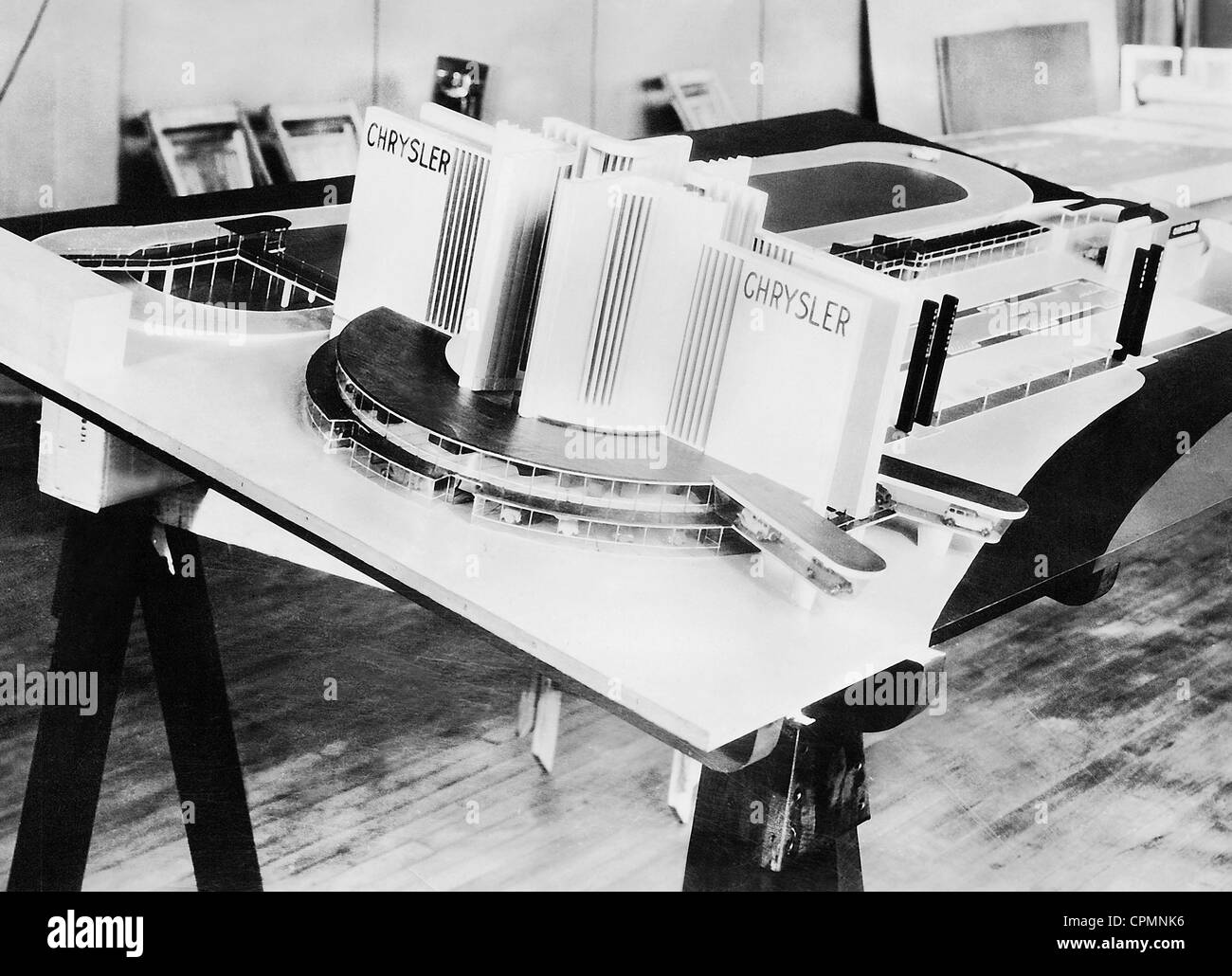 Model of the Chrysler Building for the World Exhibition in Chicago ...