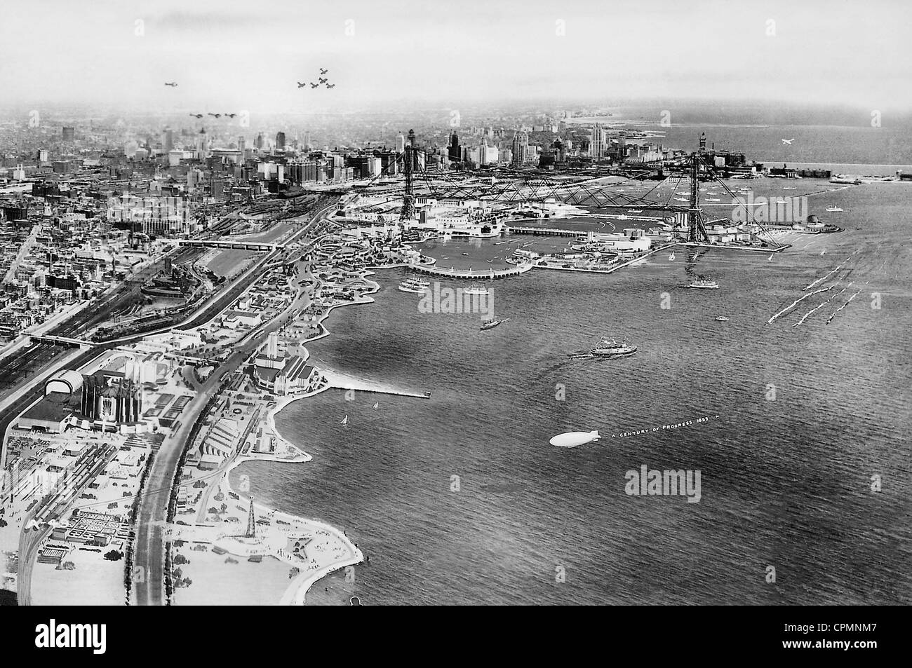 The century of progress world's fair Black and White Stock Photos ...