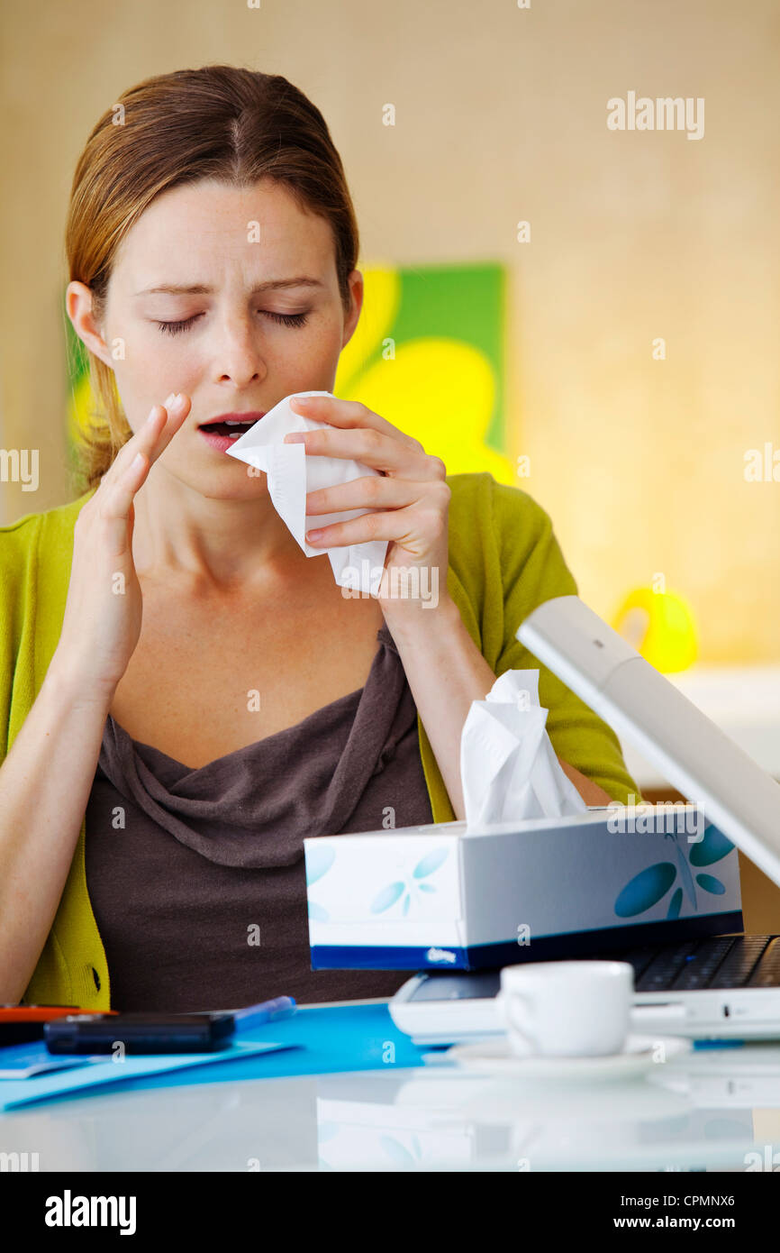 Sneeze computer hi-res stock photography and images - Alamy