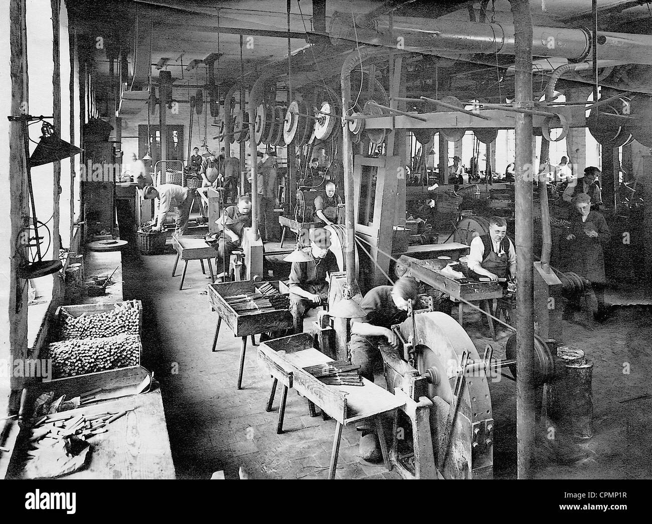 Knife factory in Germany, 1930 Stock Photo - Alamy