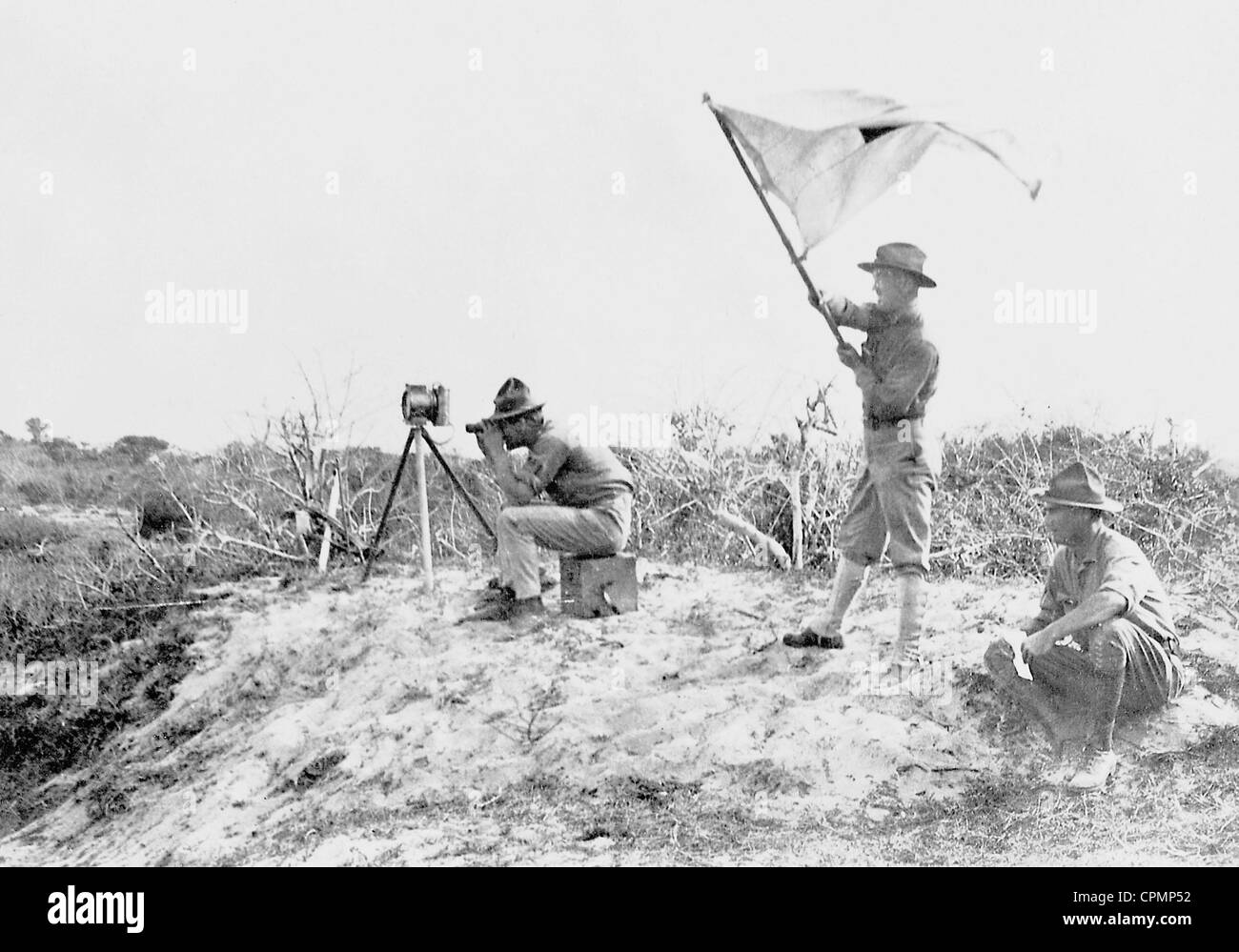 American field signal station in Mexico, 1914 Stock Photo - Alamy
