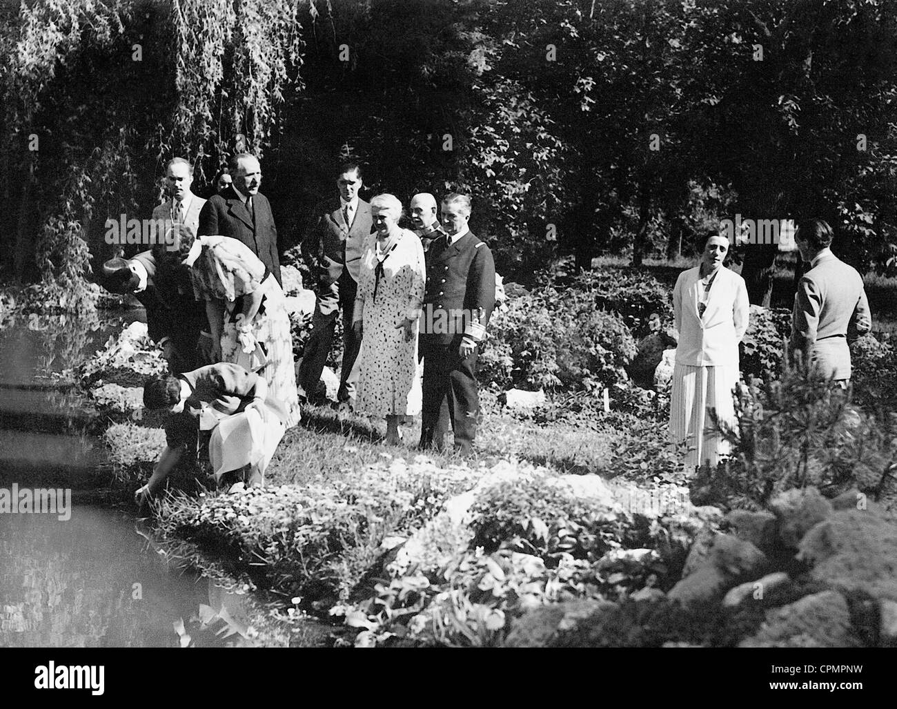 Miklos Horthy with his family in Kenderes Stock Photo - Alamy