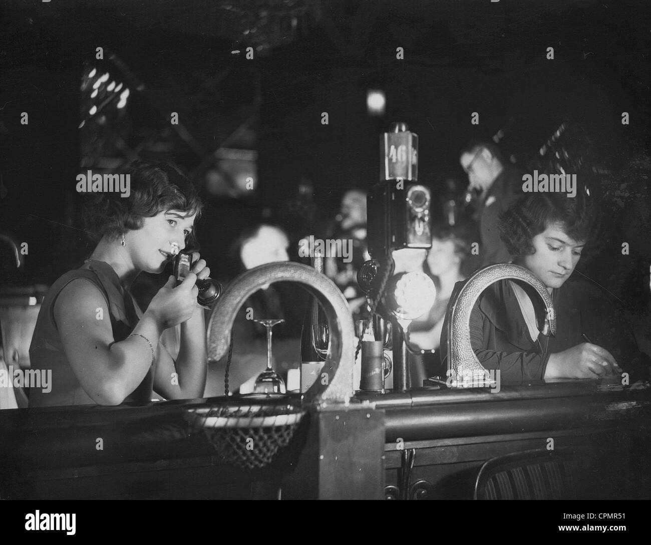 Nightclub restaurant Black and White Stock Photos & Images - Alamy