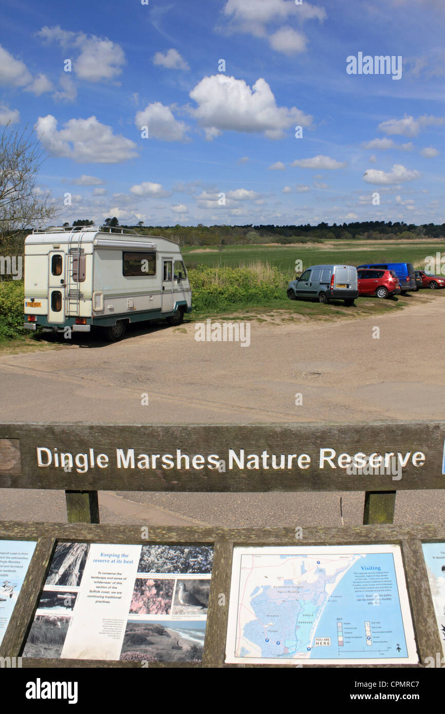 Dingle Marshes Nature Reserve at Dunwich Suffolk England UK Stock Photo ...