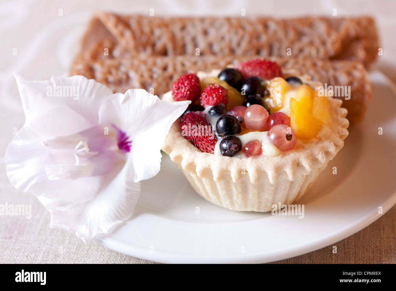 Fancy cake with fresh berry Stock Photo - Alamy