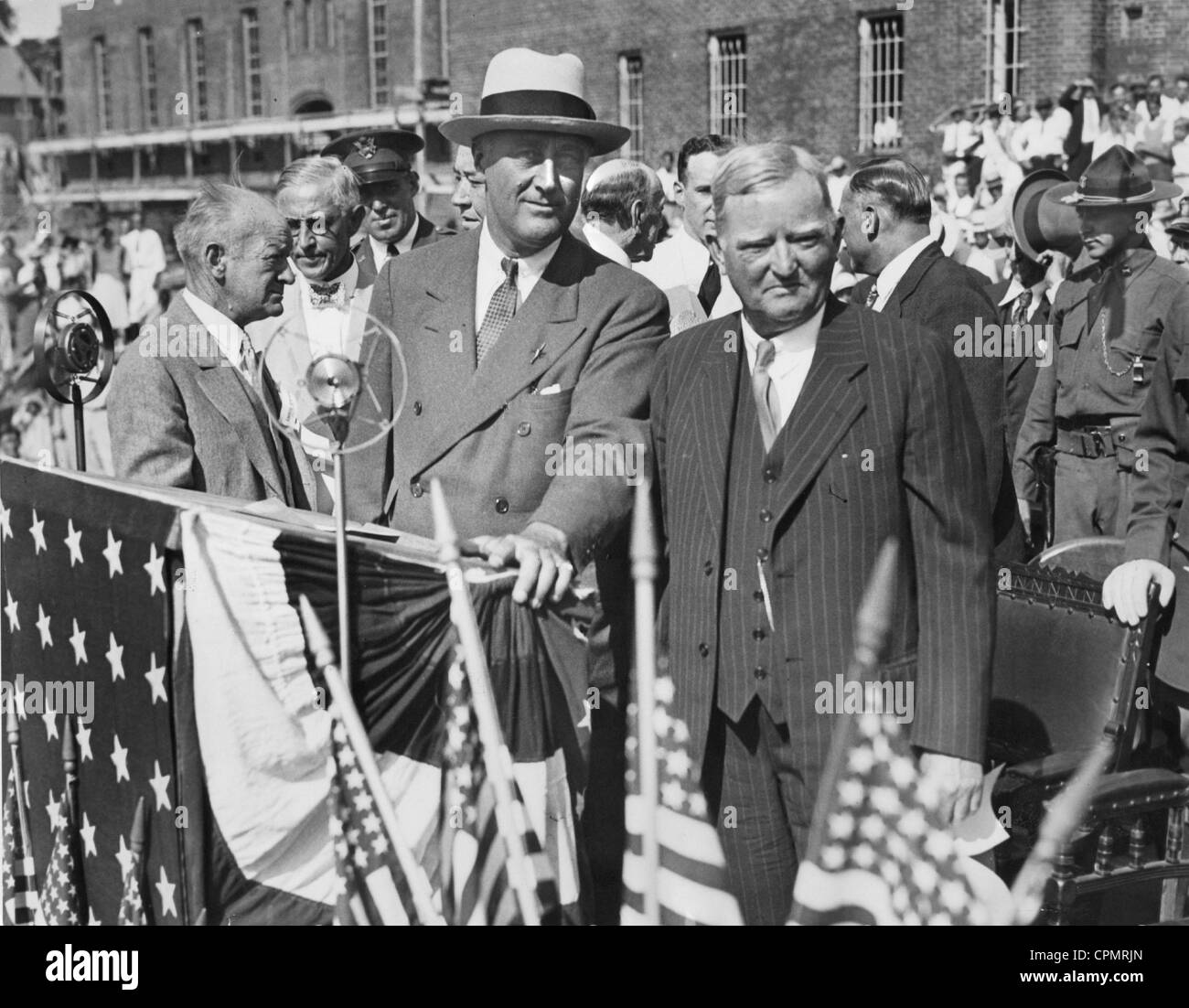 Franklin Delano Roosevelt and John Garner, 1932 Stock Photo - Alamy