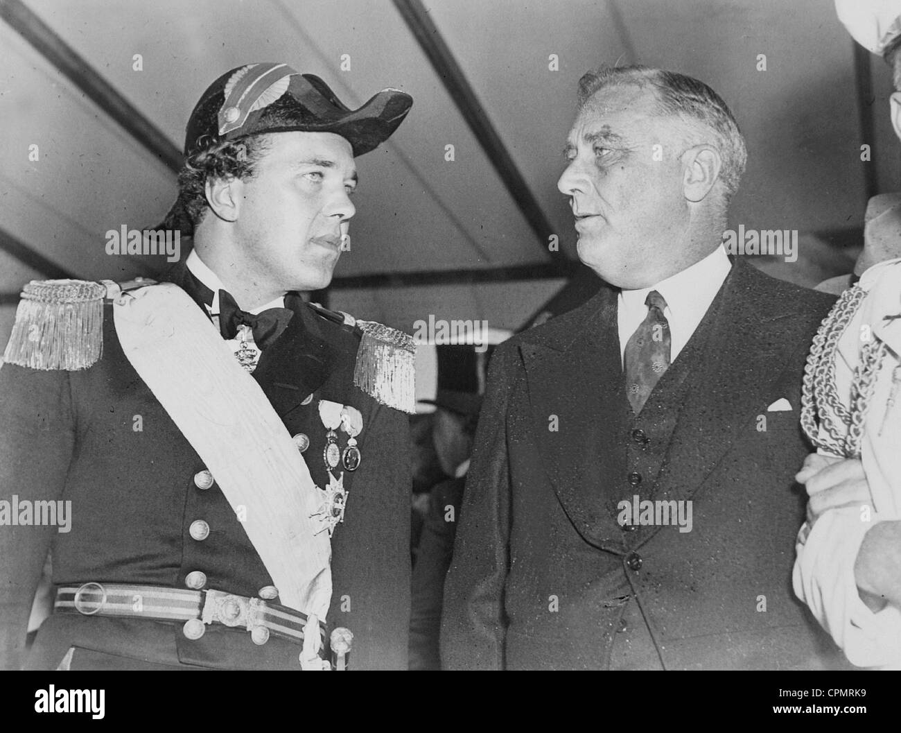 Prince Bertil of Sweden and Franklin Delano Roosevelt, 1938 Stock Photo ...