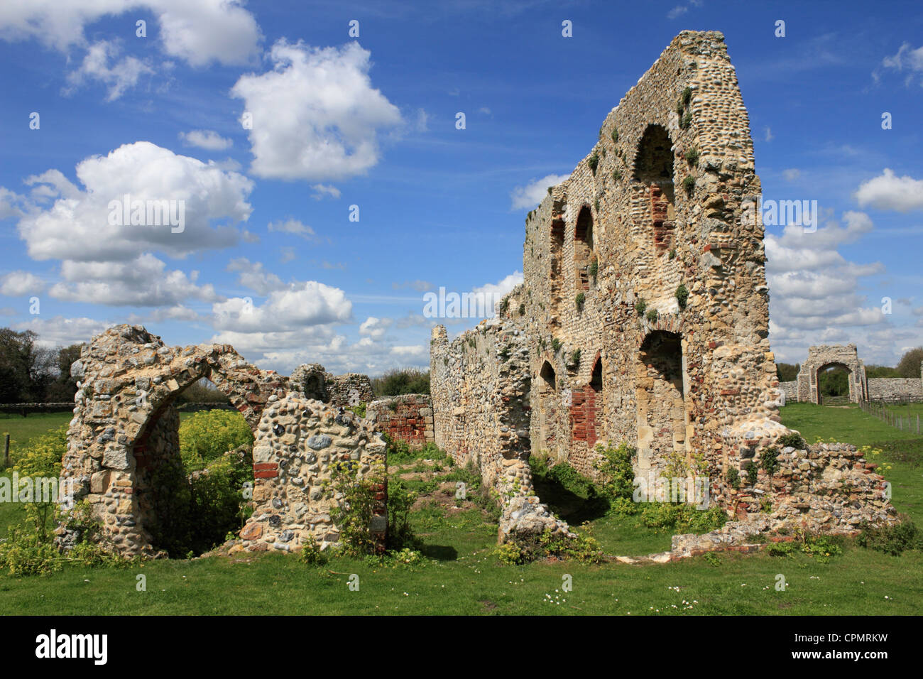 Dunwich Greyfriars 13th century friary ruins at Dunwich Suffolk England ...