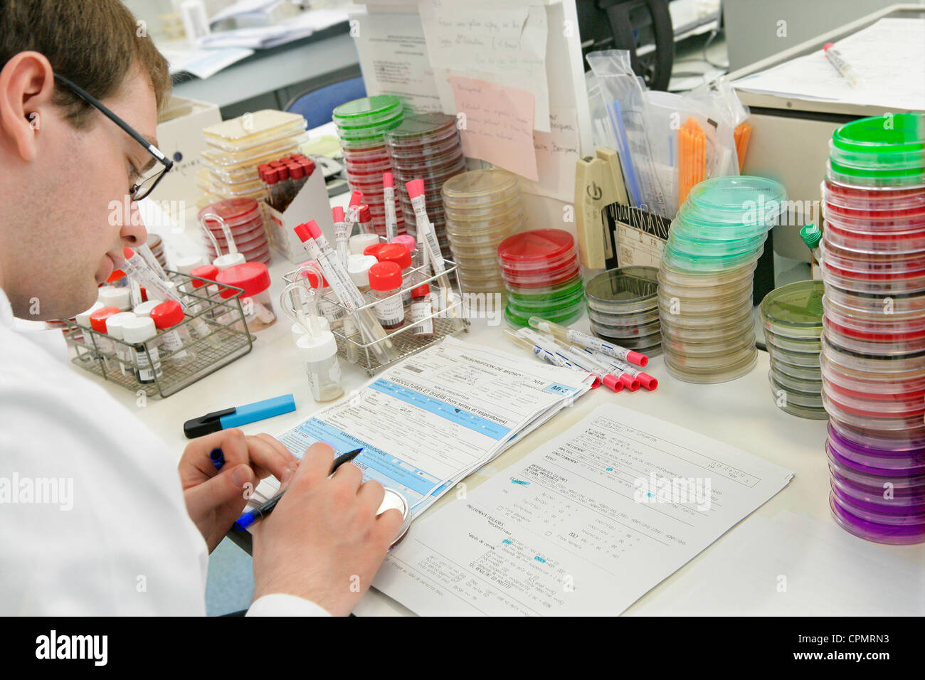 Bacterial identification tube hi-res stock photography and images - Alamy