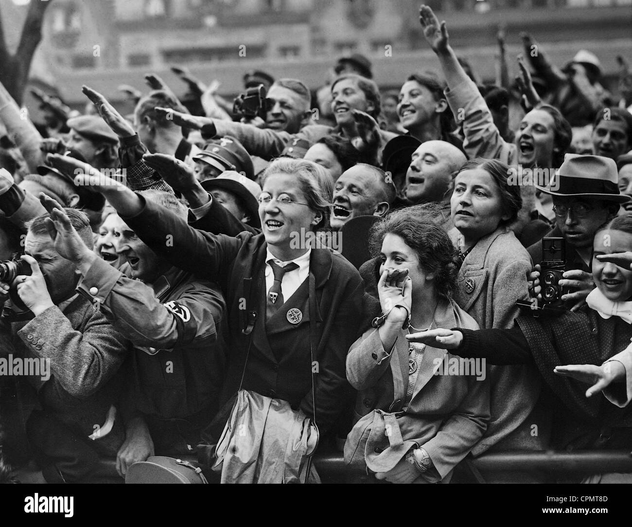 Hitler crowds nuremberg Black and White Stock Photos & Images - Alamy