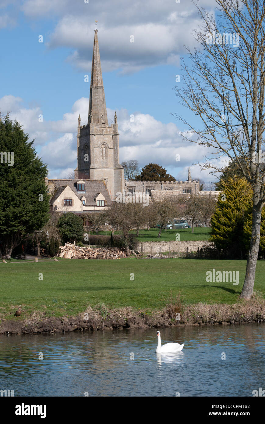St Lawrence Church, Lechlade Stock Photo - Alamy