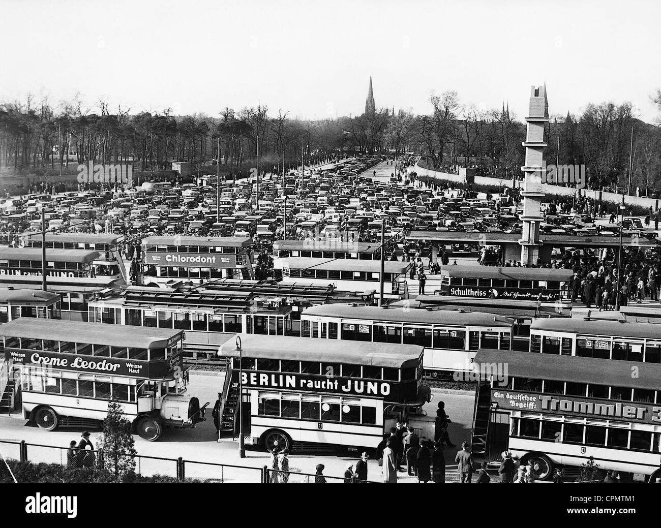 Park and Ride System in Berlin, 1935 Stock Photo - Alamy
