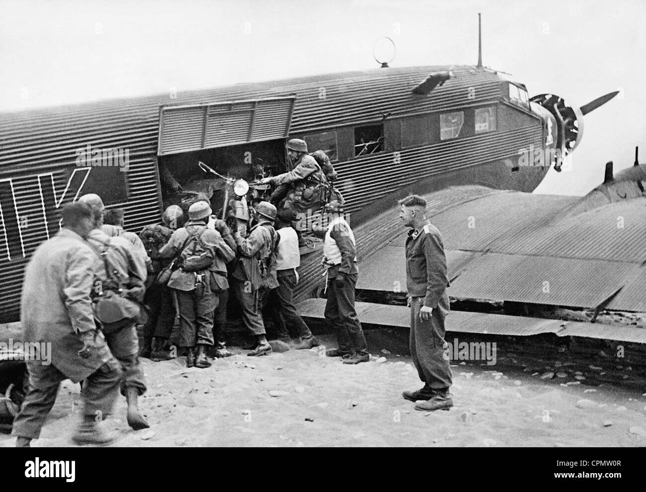 German Paratroopers on the Island of Crete, 1941 Stock Photo - Alamy