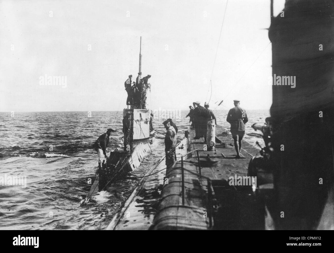 German submarines in WWI Stock Photo - Alamy