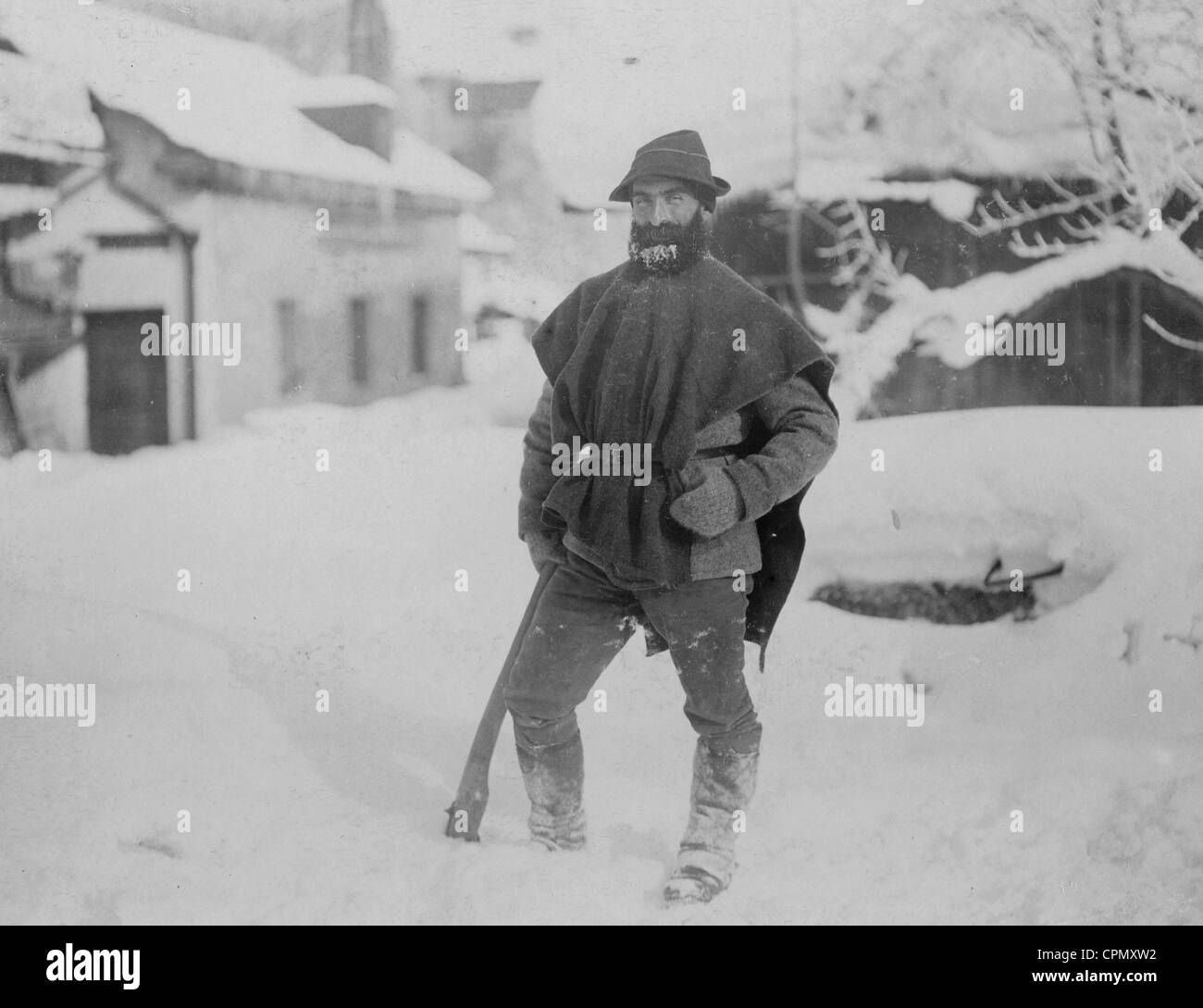 Lumberjack in Bavaria, 1907 Stock Photo - Alamy