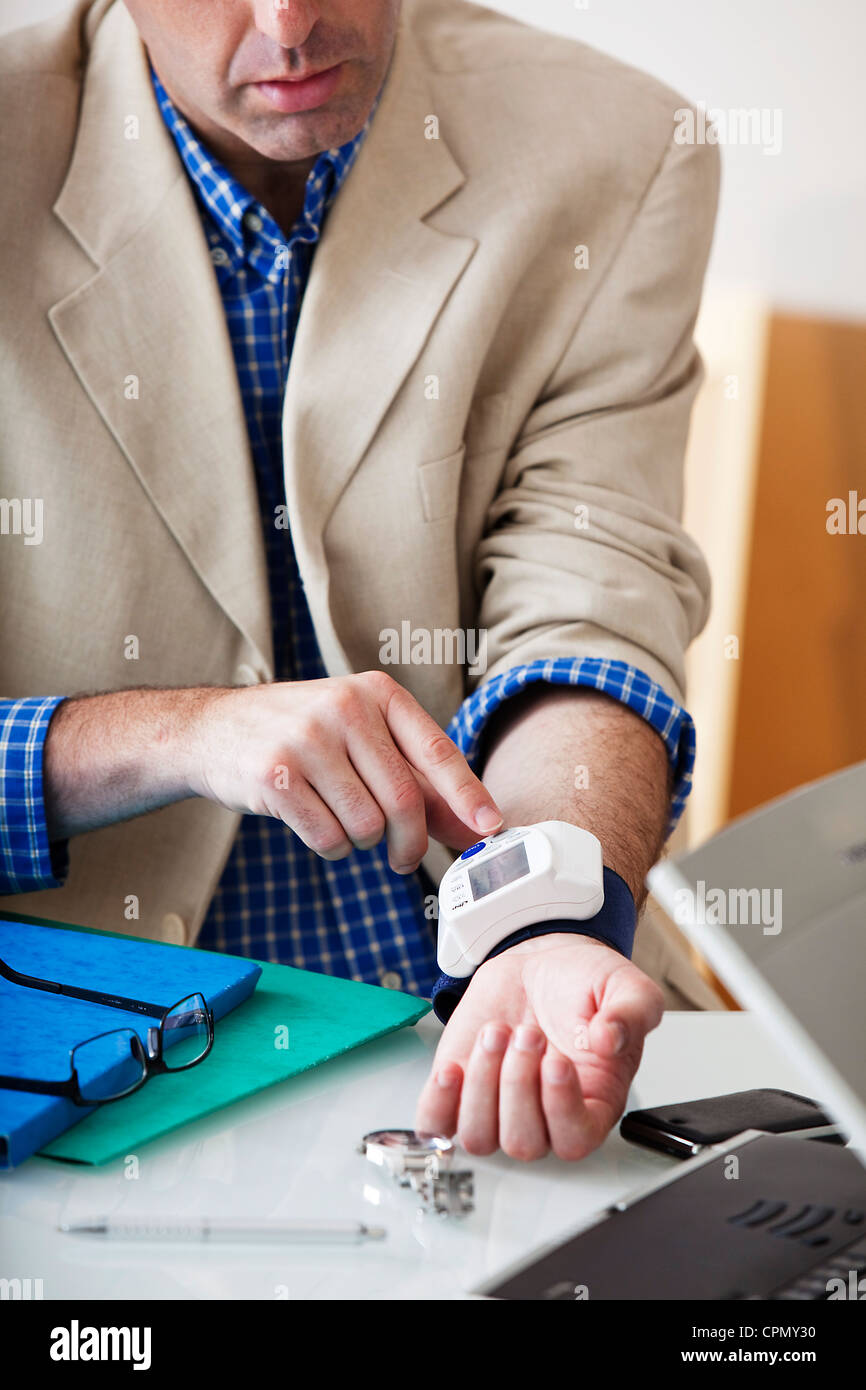 BLOOD PRESSURE, MAN Stock Photo - Alamy