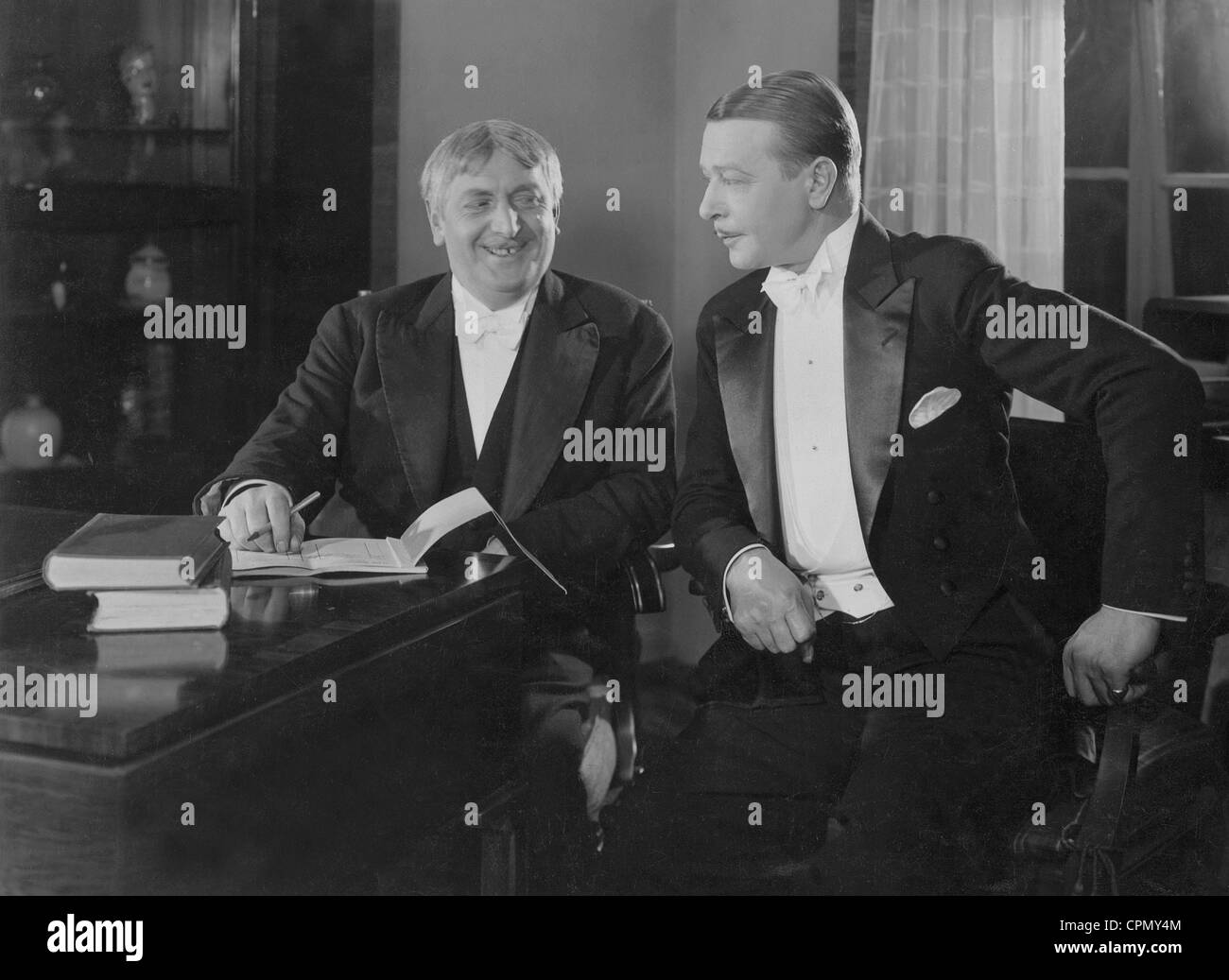 Hans Moser and Georg Alexander in 'Money on the Street', 1930 Stock ...