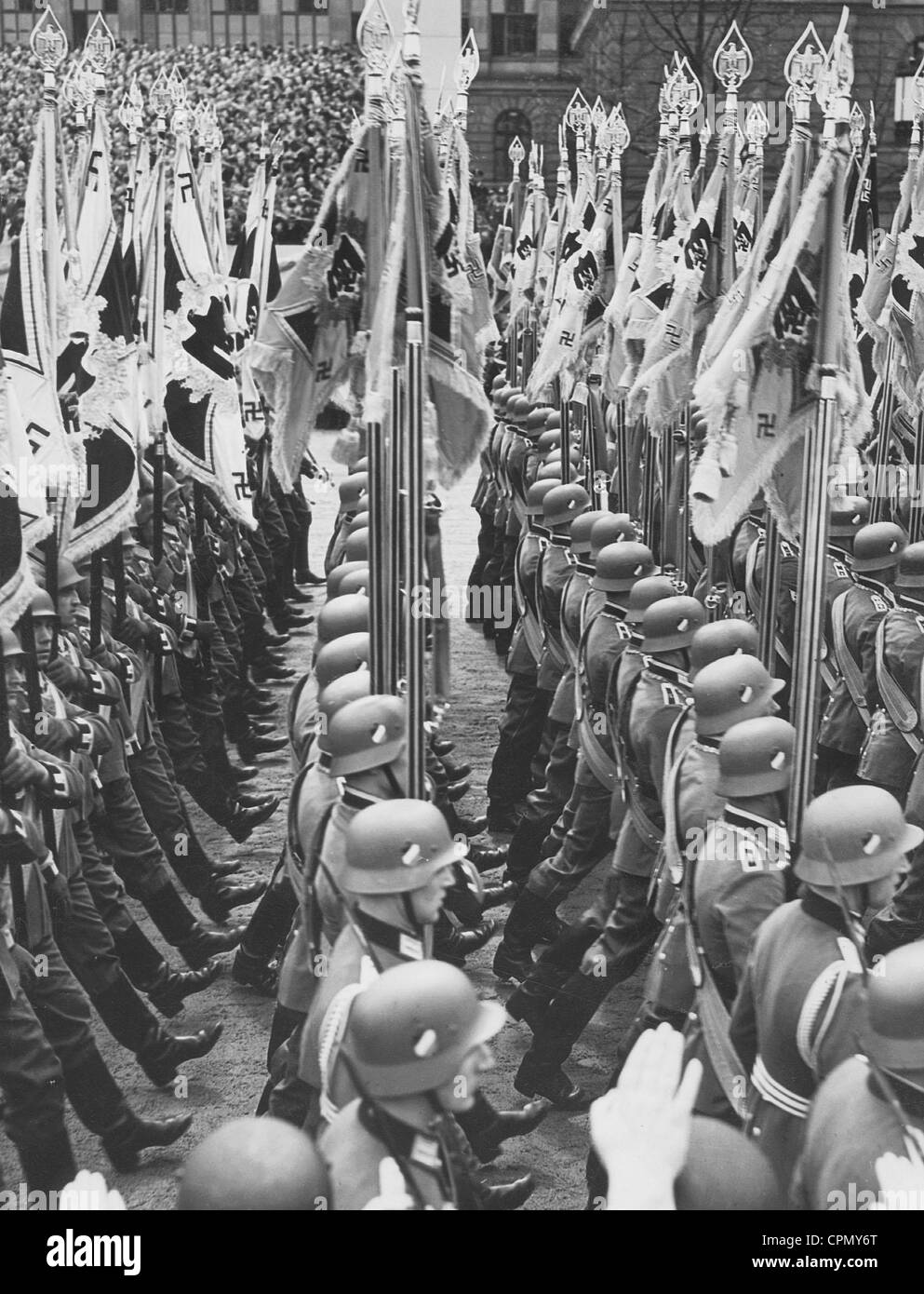 Hitlers Flag Black and White Stock Photos & Images - Alamy