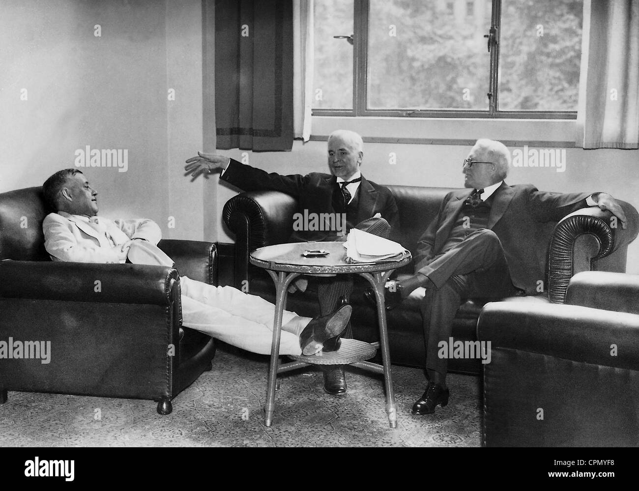 Cordell Hull and James Couzens at the World Economic Conference in ...