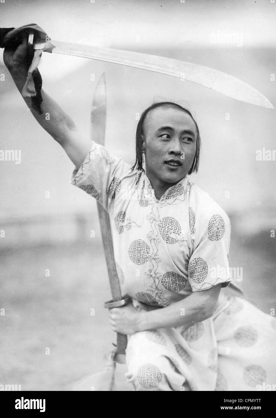 Chinese sword dancer, 1927 Stock Photo - Alamy